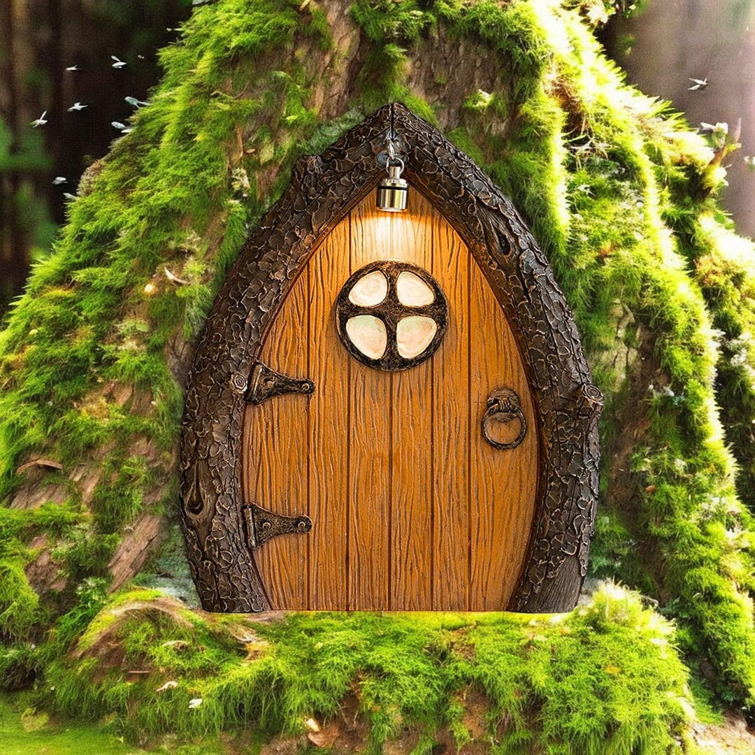 Fairy Door and Windows for Trees, Miniature Fairys Door for Tree ...