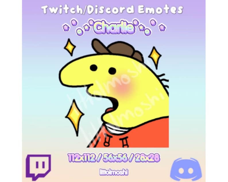 Smiling Friends Charlie Wow Emote (twitch/discord) - Etsy