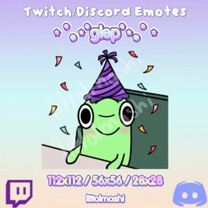 Smiling Friends Glep Party Emote (twitch/discord) - Etsy
