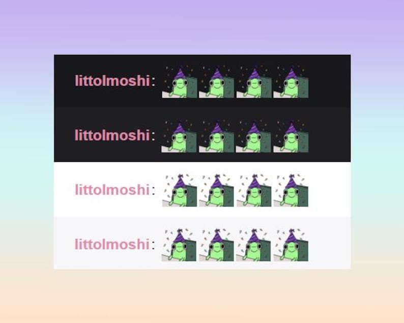 Smiling Friends Glep Party Emote (twitch/discord) - Etsy