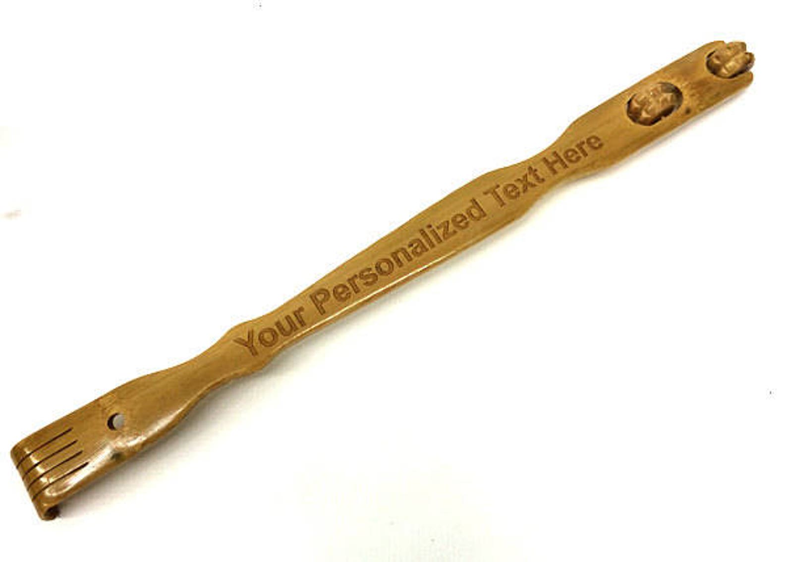 Engraved Wood Back Scratcher, Personalized Gift, Unique Handcrafted ...