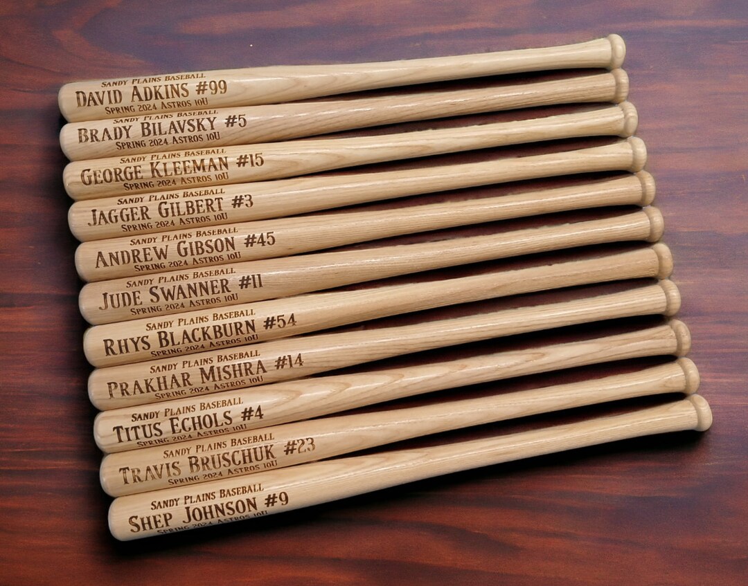 18 Mini Baseball Bats Ring Bearer Gift Best Man Gift Engraved Bat Mini ...