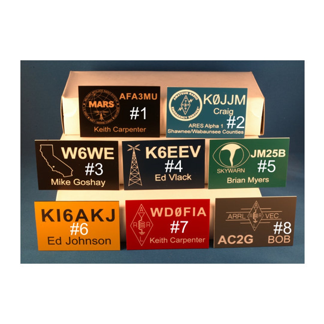 Ham Radio Call Sign Badges Amateur Radio HAM-1 - Etsy