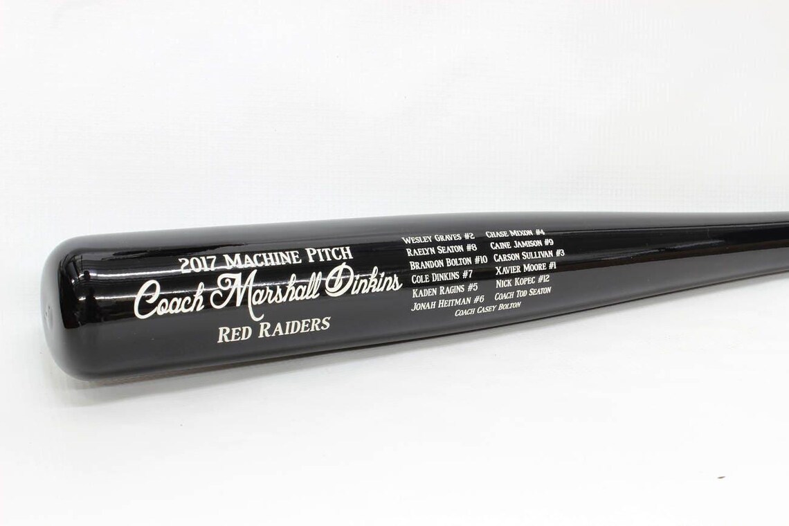 18" Personalized Baseball Bat Custom Baseball Bat Engraved Bat Engraved ...