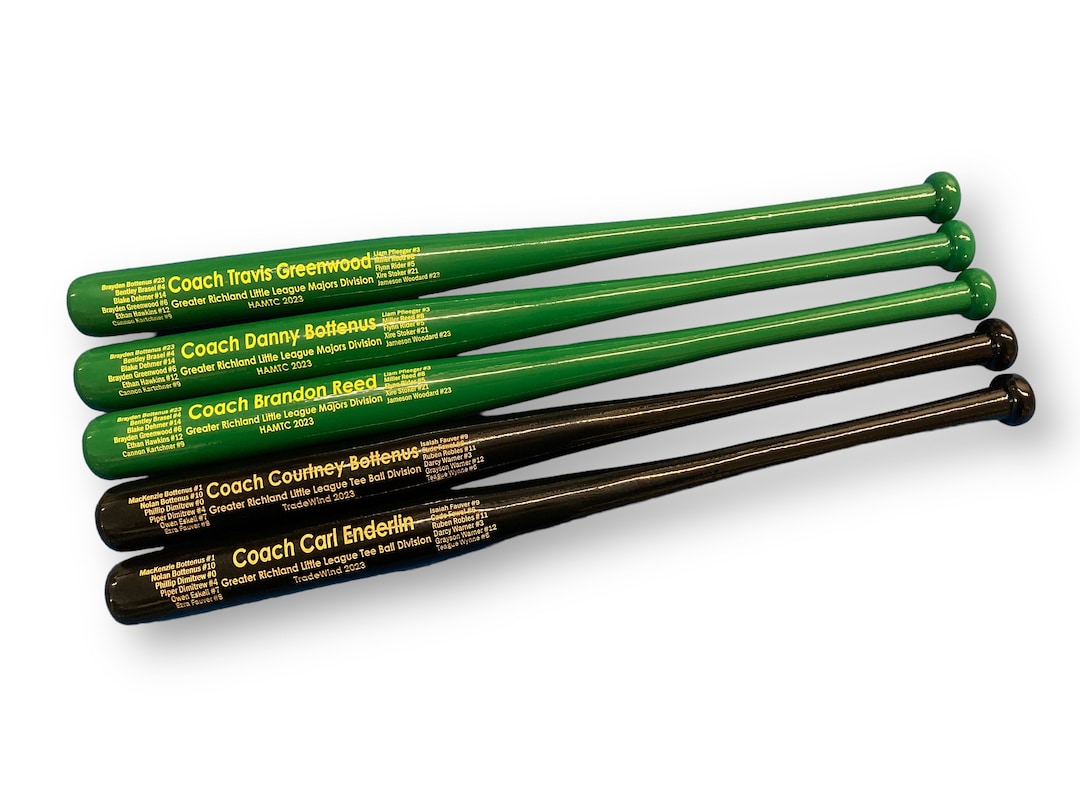 18" Personalized Baseball Bat Custom Baseball Bat Engraved Bat Engraved ...