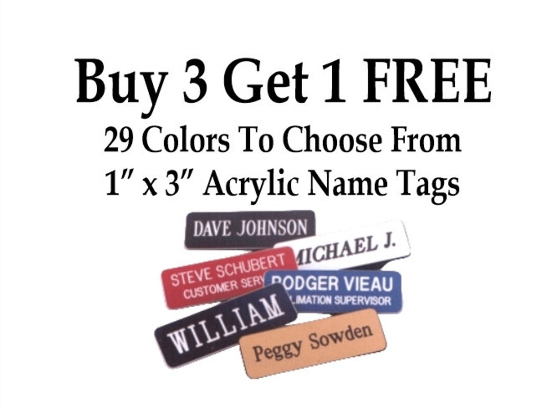 Employee Name Badge Engraved Name Tag Employee Name Tag ID Tags Name ...
