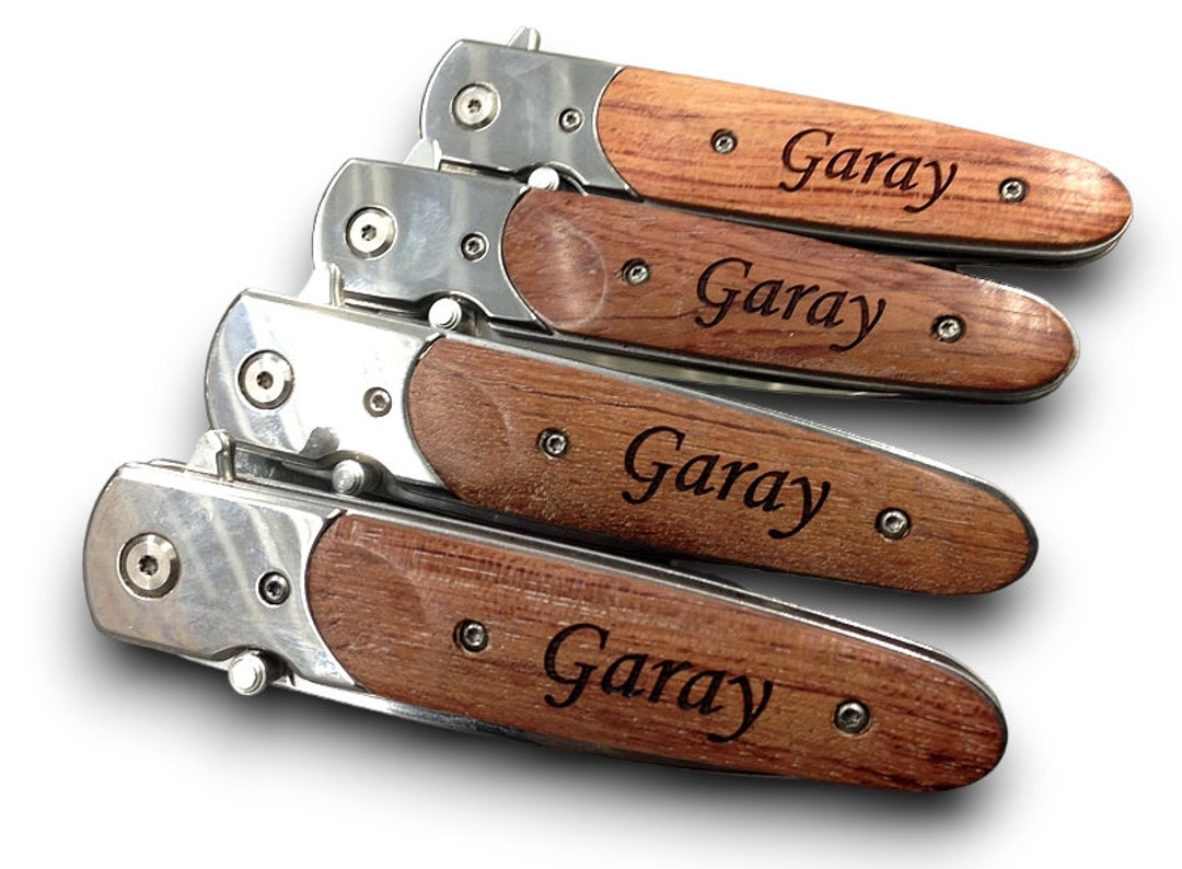 Personalized Pocket Knife Laser Engraved Pocket Knife Best Man - Etsy