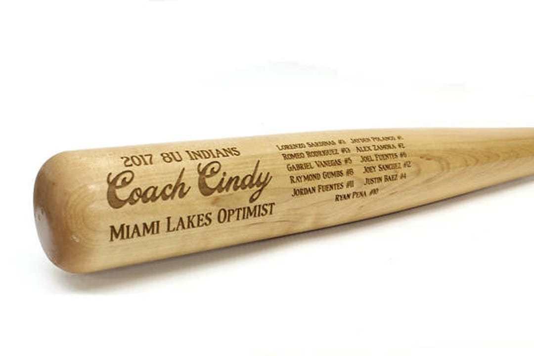 26" Personalized Baseball Bat Custom Baseball Bat Engraved Bat Engraved Baseball Bat Bat Coaches ...