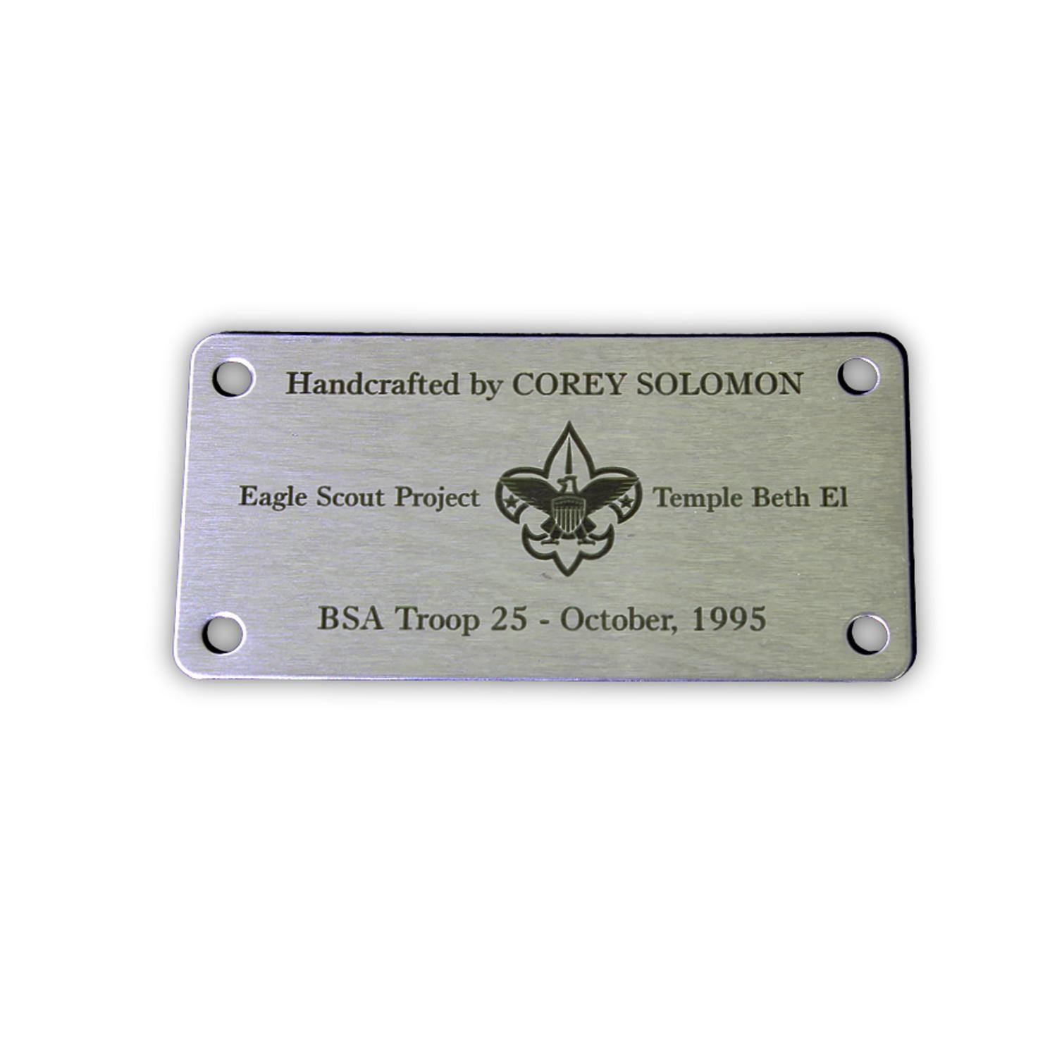 Name Tag Engraved Tag Stainless Steel Outdoor Rated Personalized Tag ...