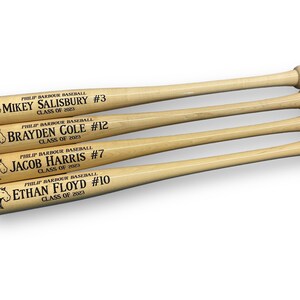 18" Personalized Baseball Bat Custom Baseball Bat Engraved Bat Engraved ...