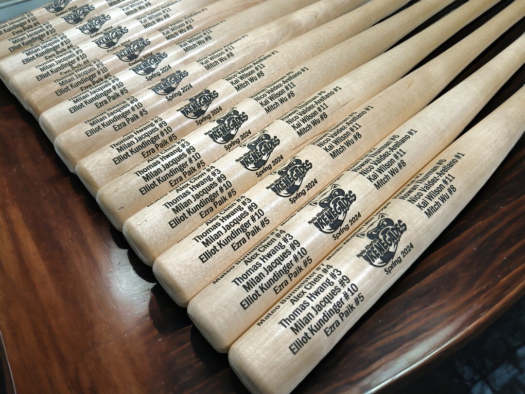 18" Personalized Baseball Bat Custom Baseball Bat Engraved Bat Engraved ...