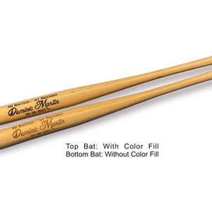 18 Personalized Baseball Bat Custom Baseball Bat Engraved Bat Engraved ...