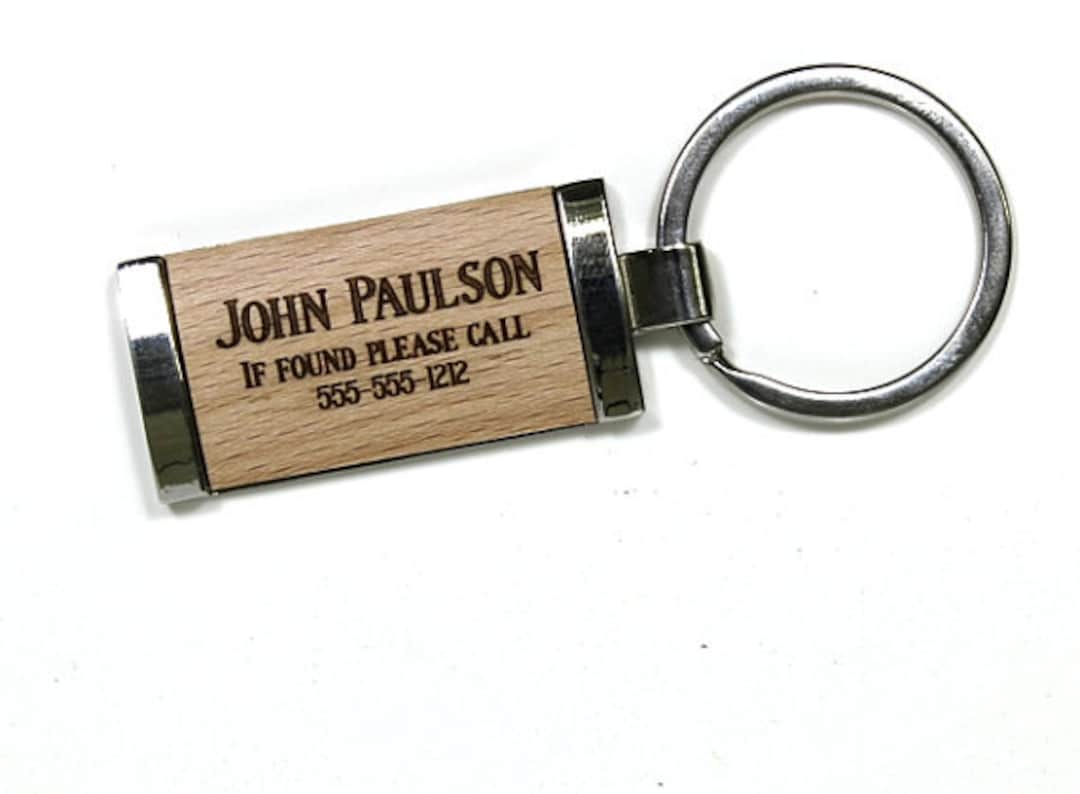 Personalized Keychain Laser Engraved Keychain Engraved Keychain Custom ...