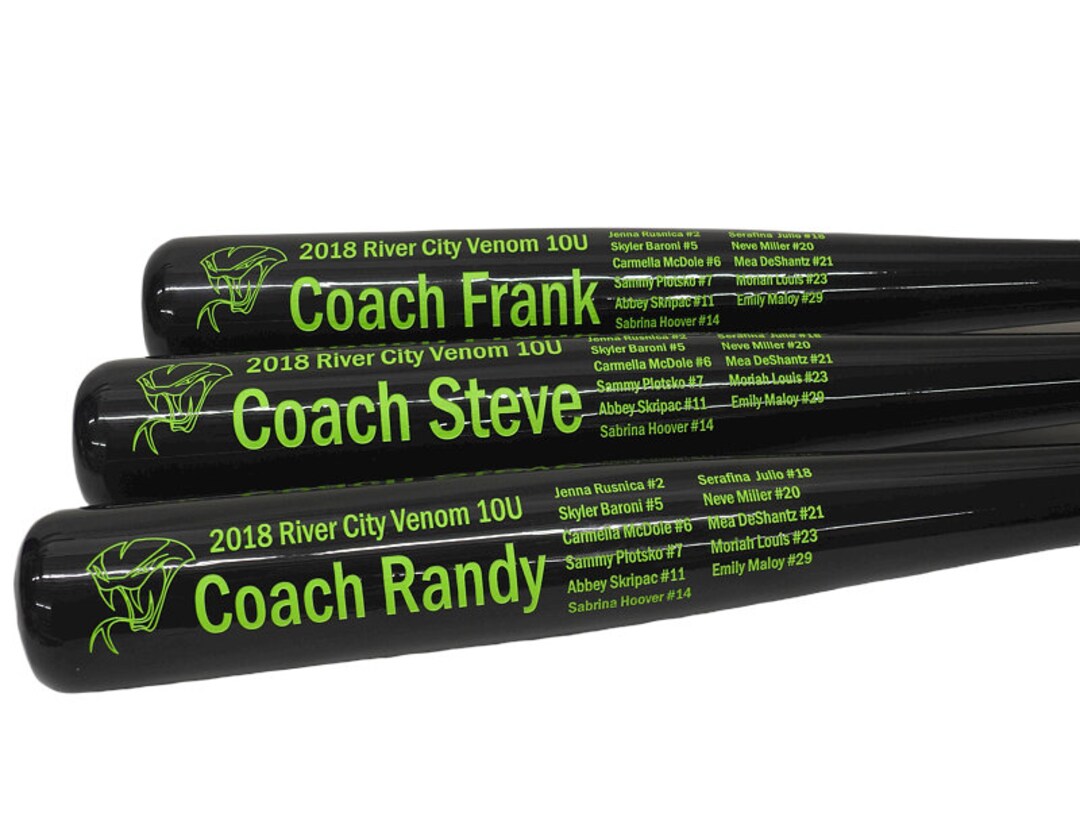 18" Personalized Baseball Bat Custom Baseball Bat Engraved Bat Engraved ...