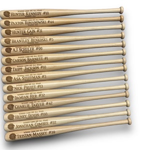 18 Personalized Baseball Bat Custom Baseball Bat Engraved Bat Engraved ...