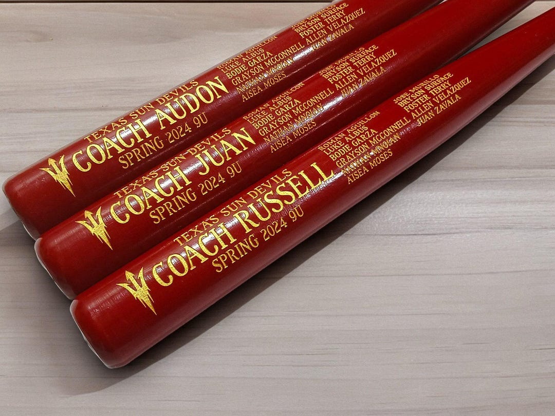 18" Personalized Baseball Bat Custom Baseball Bat Engraved Bat Engraved ...
