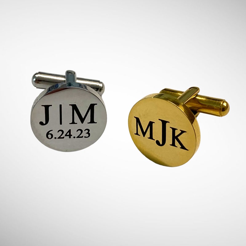 Monogram Cufflinks - Etsy