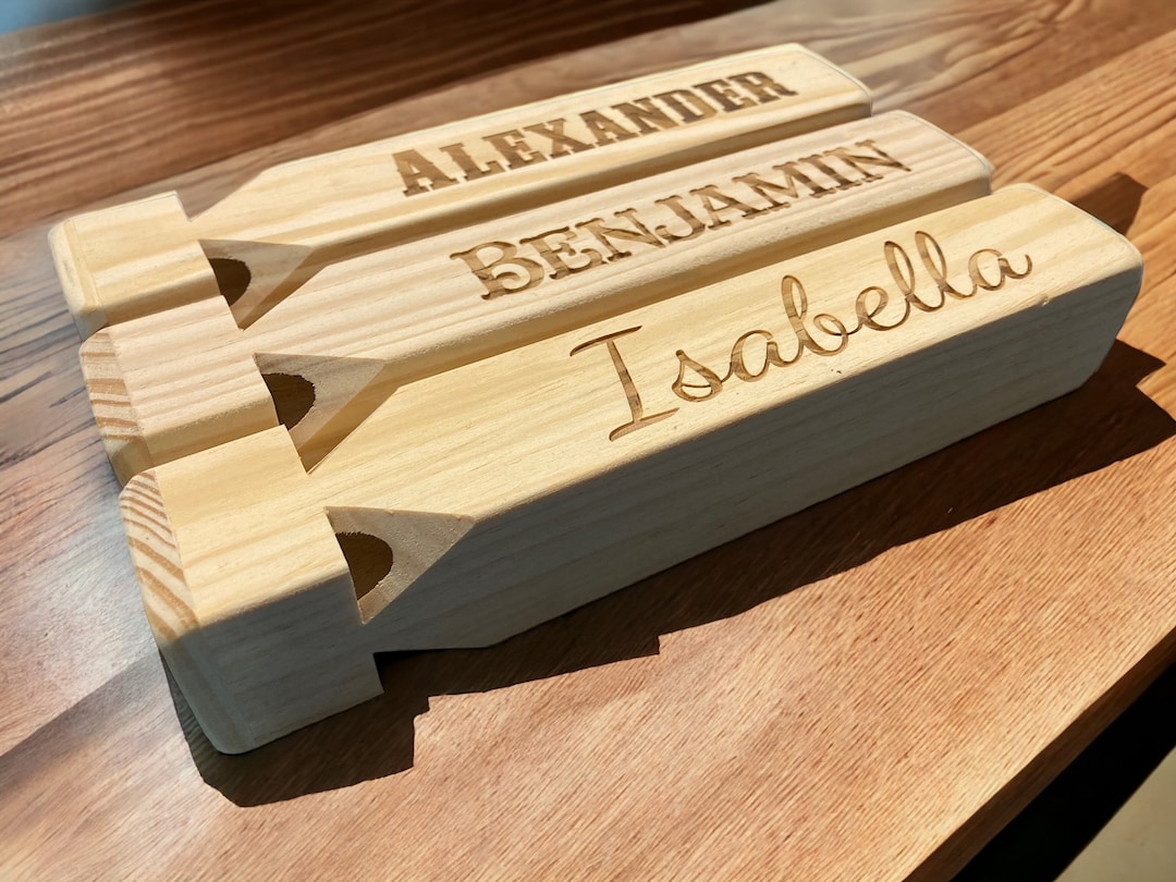 Wooden Train Whistle Personalized Train Party Train Birthday Wooden ...