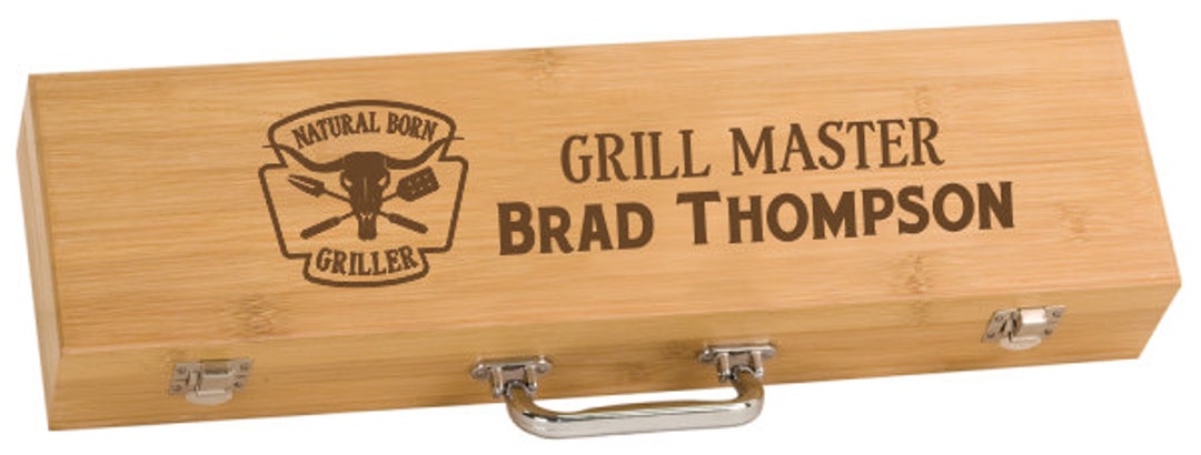 Engraved BBQ Gift Set,personalized Barbeque Set,bbq Tools,custom ...
