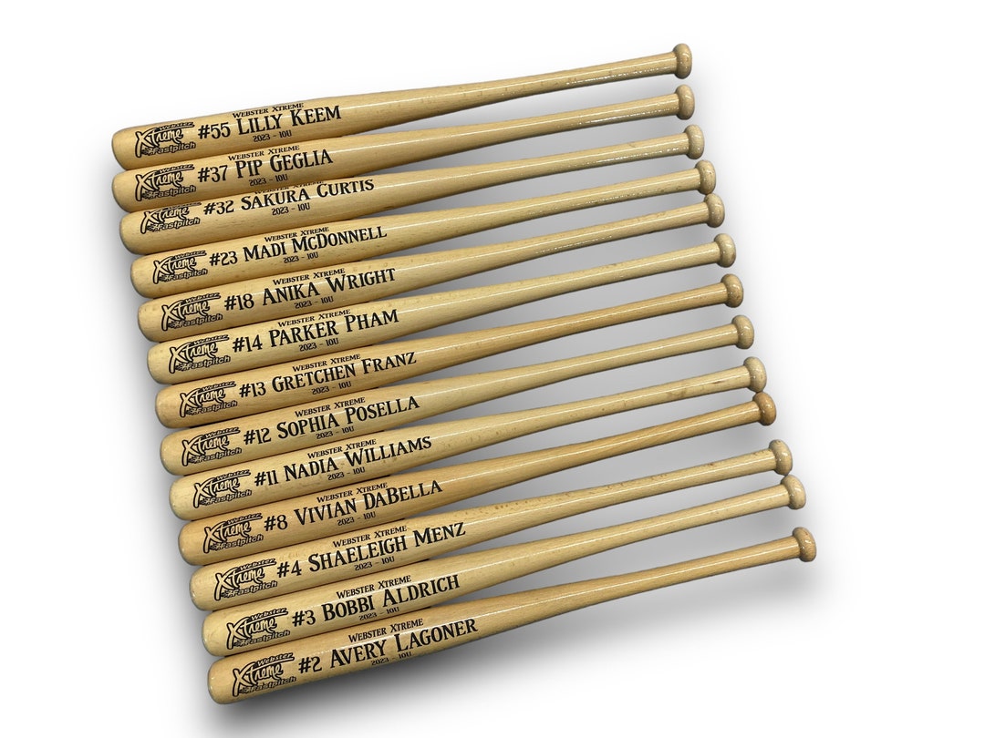 18" Personalized Baseball Bat Custom Baseball Bat Engraved Bat Engraved Baseball Bat Trophy Bat ...