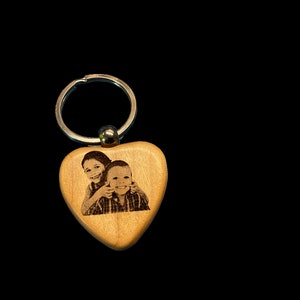 Mothers Day Gift Wooden Keyring Personalized Key Ring Engraved Maple ...