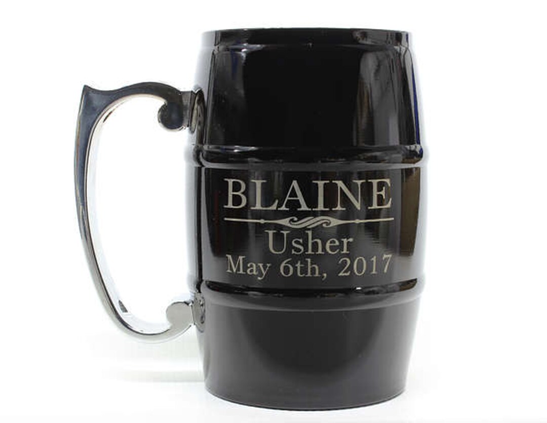 Stainless Steel Mug Engraved Barrel Mug Sports Bottle Custom Engraving ...