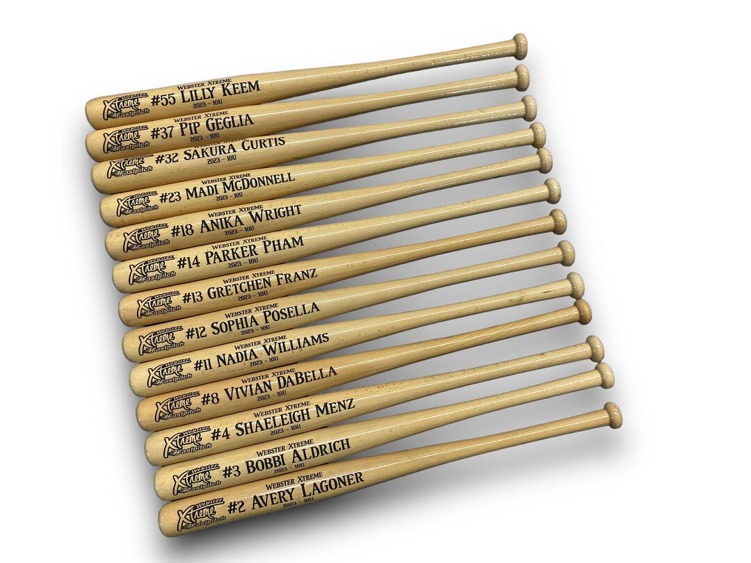 18" Personalized Baseball Bat Custom Baseball Bat Engraved Bat Engraved ...