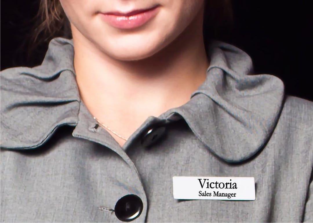 Employee Name Badge Engraved Name Tag Employee Name Tag ID Tags Name ...