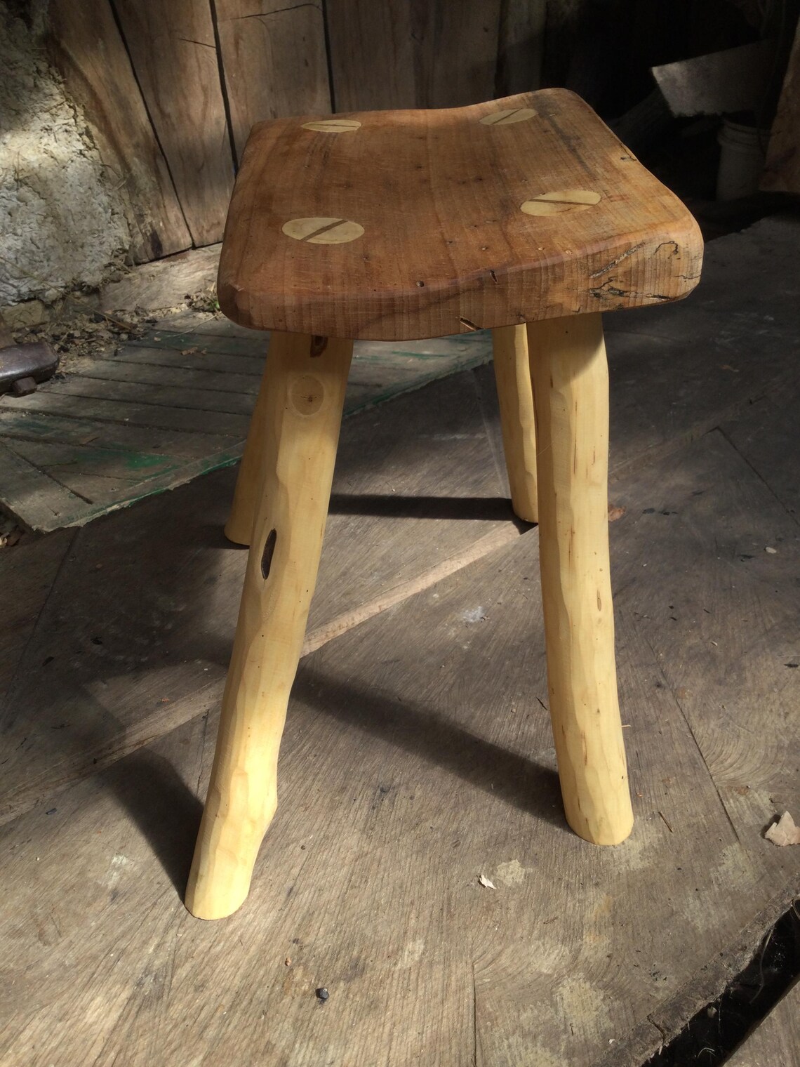 Mini Stool,naiv Stool,primitive Stool, Rustic Design Furniture, Brut ...