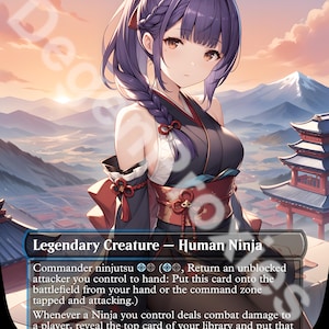 Yuriko, the Tiger's Shadow MTG Proxy | Waifu Anime Style MTG Card | EDH ...