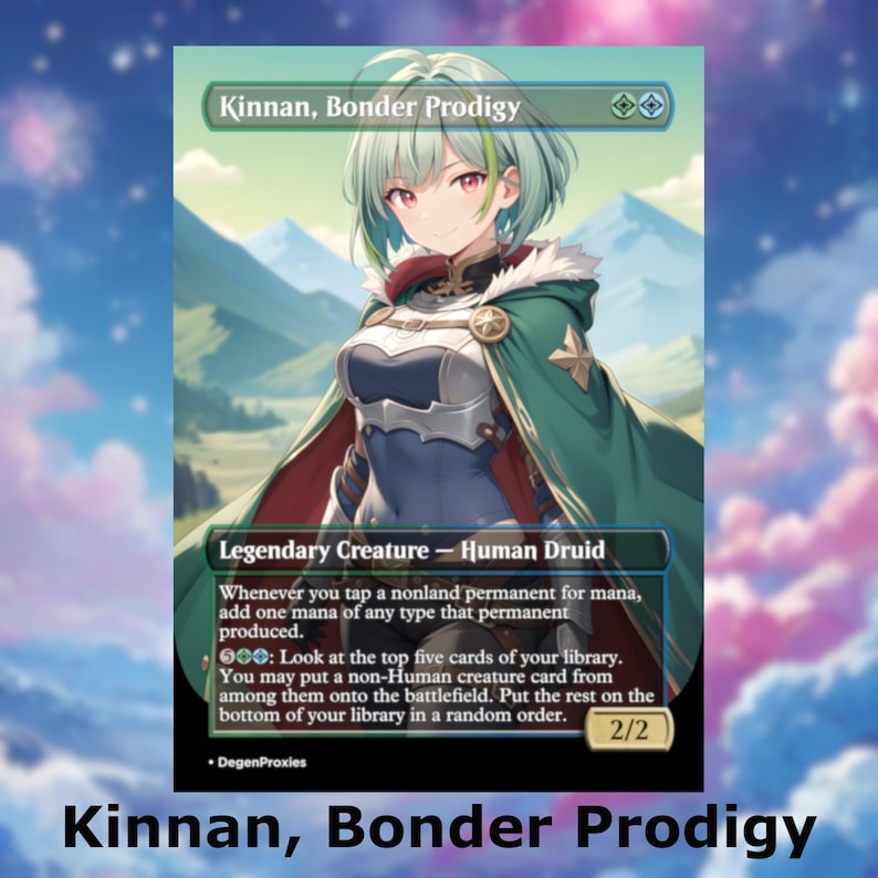 Kinnan, Bonder Prodigy Anime MTG Proxy Card - Etsy