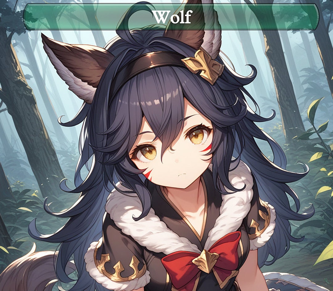 3x Anime Wolf Voja MTG Token Set, Custom Double-sided Proxy - Etsy