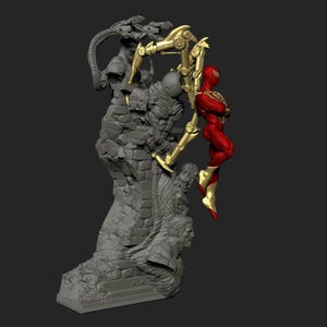 İron Spider Statue STL File, 3D Digital Printing STL File for 3D ...