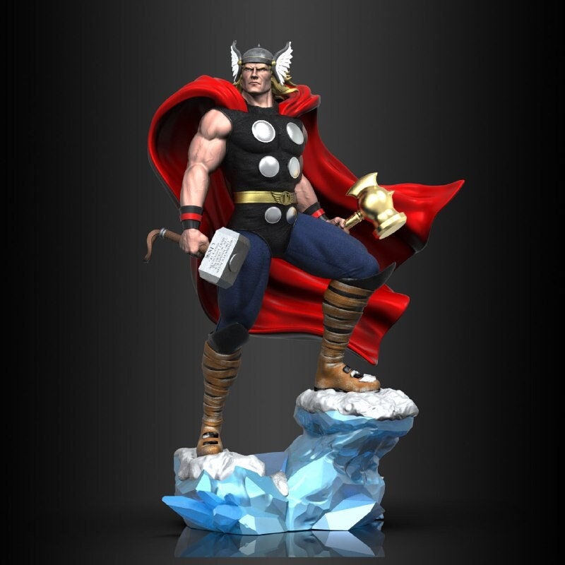 Thor Statue STL File, 3D Digital Printing STL File for 3D Printers ...