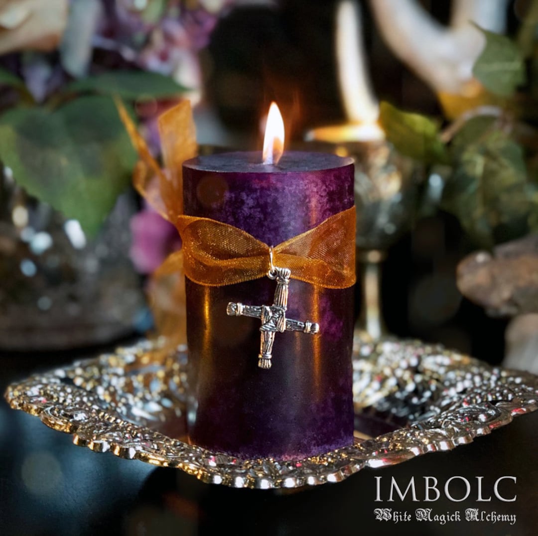 Brigid's Cross Candles for Ritual, Pagan, Wiccan - Etsy