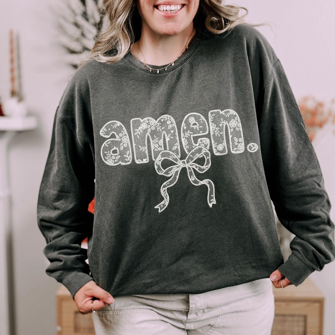 Floral Lace Amen Coquette Png, Amen Png, Easter Png, Easter Jesus Png ...