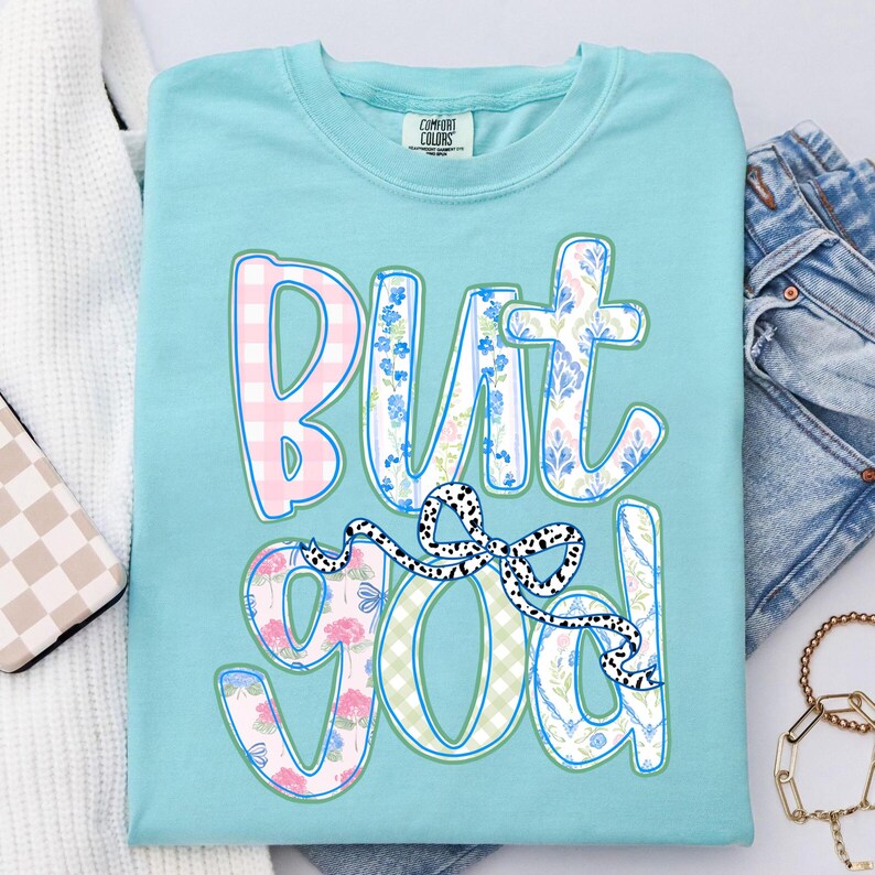 But God Png, Christian Floral, Preppy Floral Png, Bible Verse Png ...