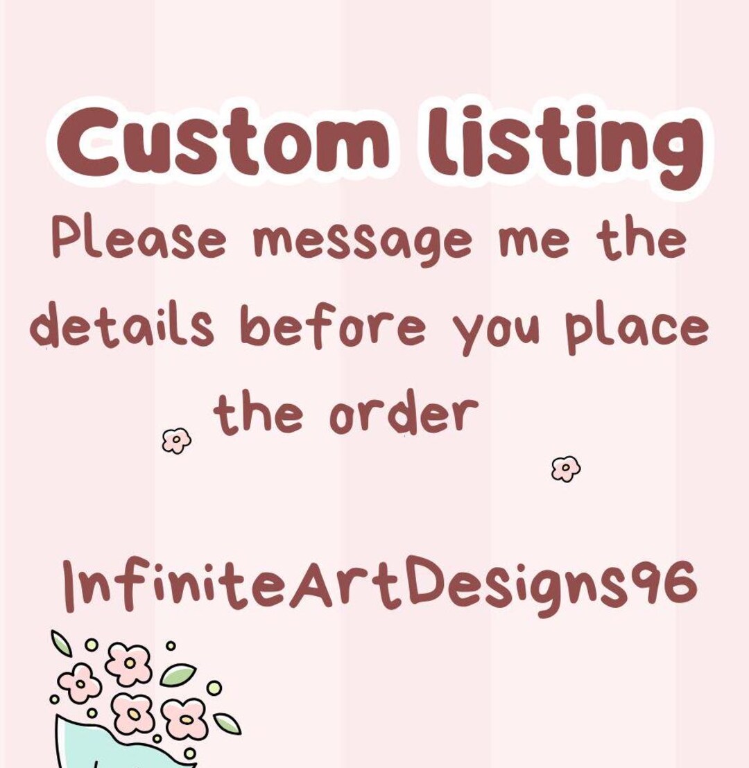 Custom Listing Png, Custom PNG, Personalized Png, Custom Design Listing ...