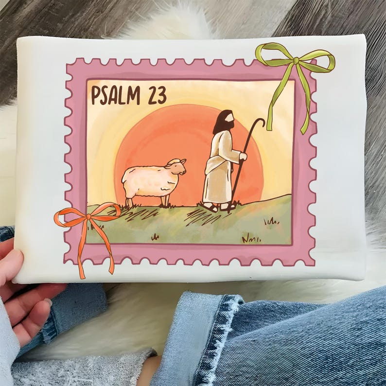 Psalm 23 PNG, the Lord is My Shepherd PNG, Bible Verse Sublimation ...