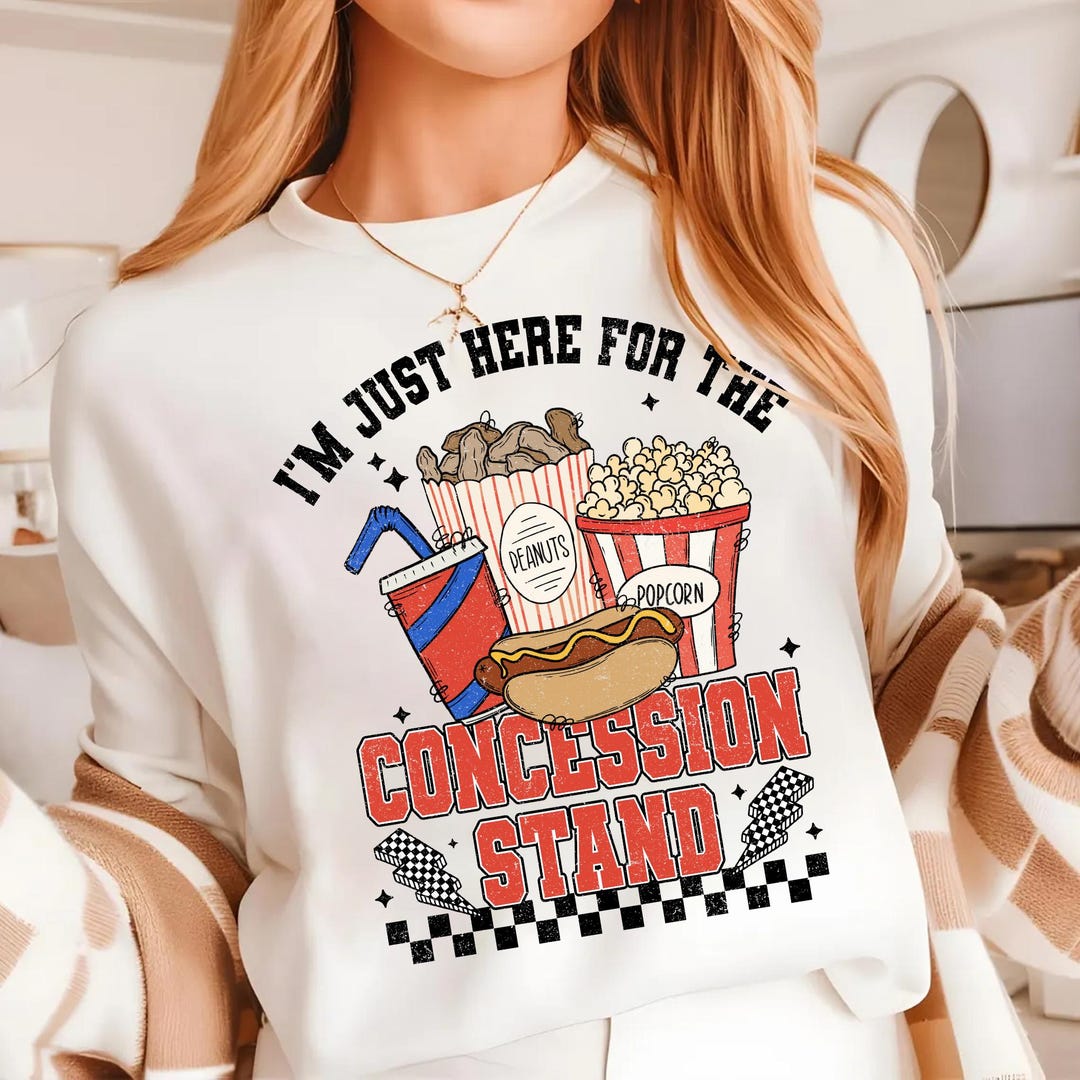 Im Just Here for Concession Stand Png, Game Day Shirt Design, Baseball ...
