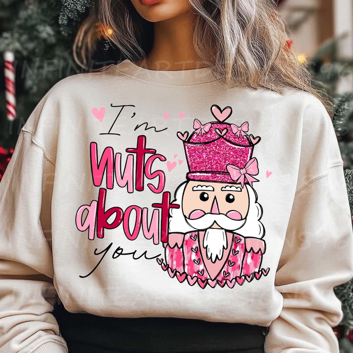 I'm Nuts About You Png, Pink Nutcracker Png, Brushstroke Valentine Png ...