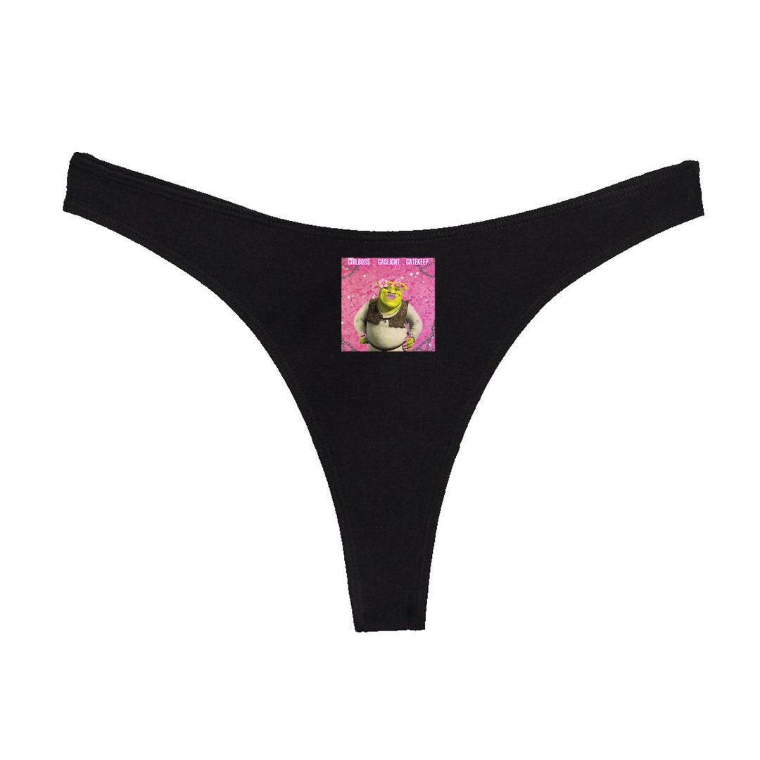 Shrek Slay Girl Thong Cute Animated Panties | Cute Thong | Trendy ...