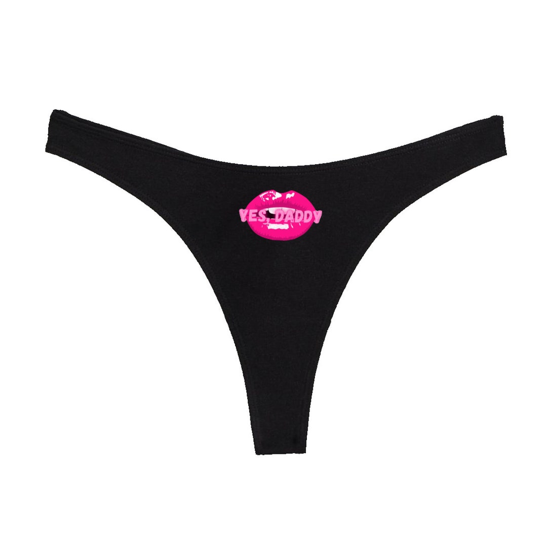 Yes Daddy Lipstick Thong Cute Animated Panties Cute Thong Trendy Bottom Taylor Swift Eras Tour