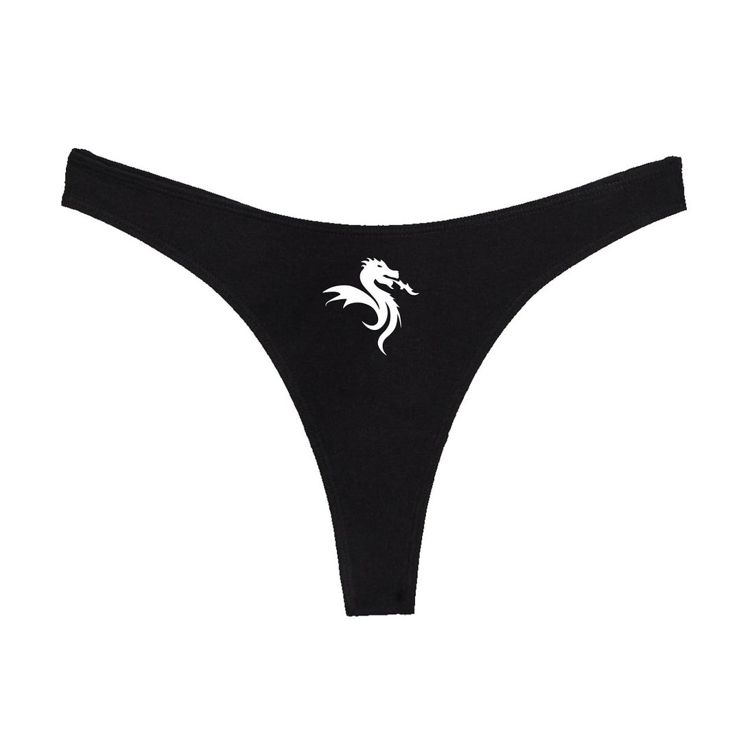 White Dragon Thong Cute Animated Panties Cute Thong Trendy Bottom Eras