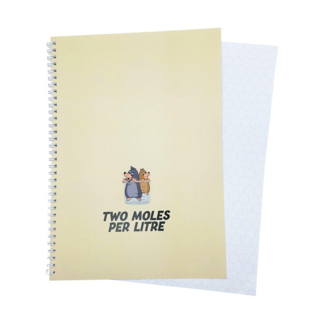 Organic Chemistry Hexagon Paper Spiral Notebook A4, Hexagonal Grid ...