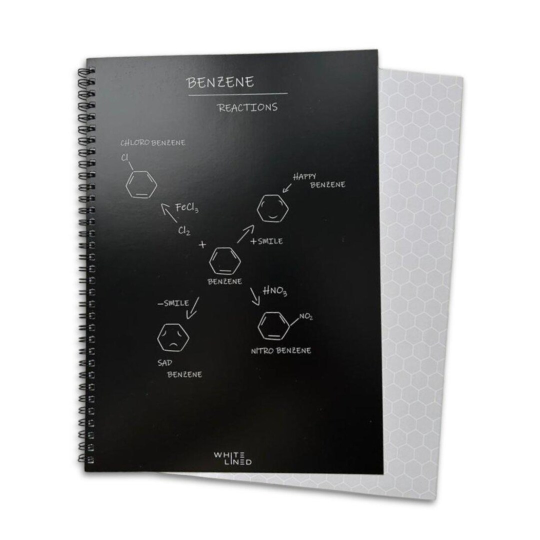 Organic Chemistry Hexagon Whitelined Paper Spiral Notebook A4 ...