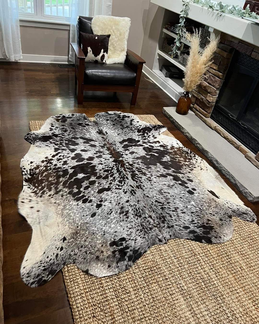 Tricolour Real Cowhide Rug: Australian Cow Fur Area Rug - Small to XXXL ...