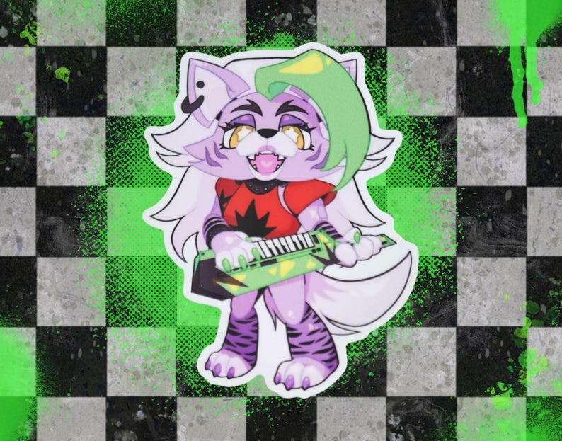 FNAF Security Breach Stickers Glamrock Freddy, Roxy, Bonnie, Sun, and ...