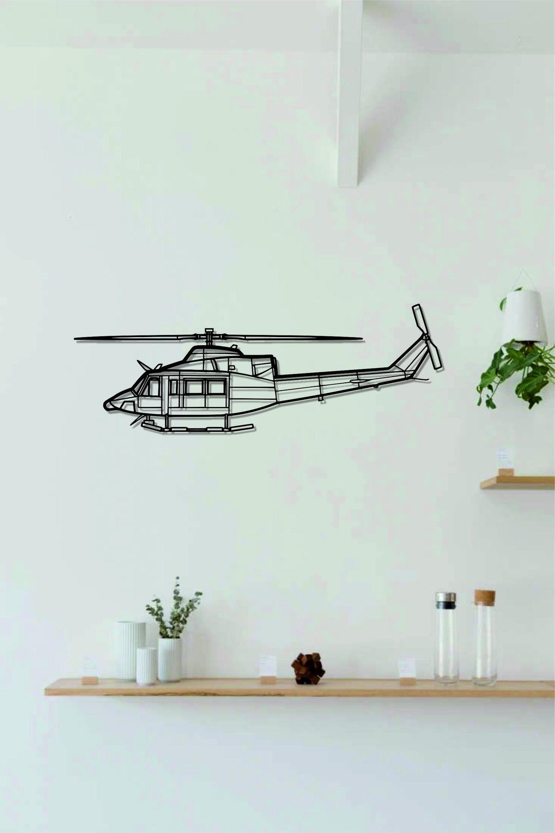 412EP Helicopter Metal Wall Art | Airplanes Art | Aircraft Metal Wall ...