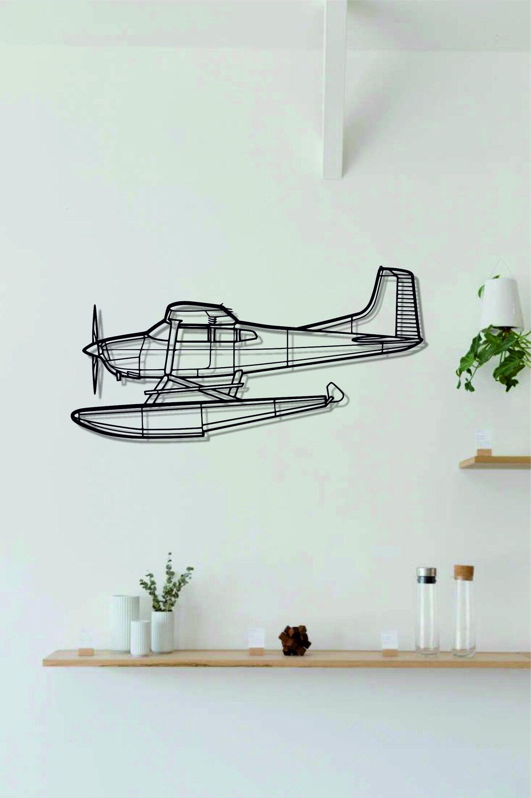 A185F Float Metal Wall Art | Airplanes Art | Aircraft Metal Wall Art L ...